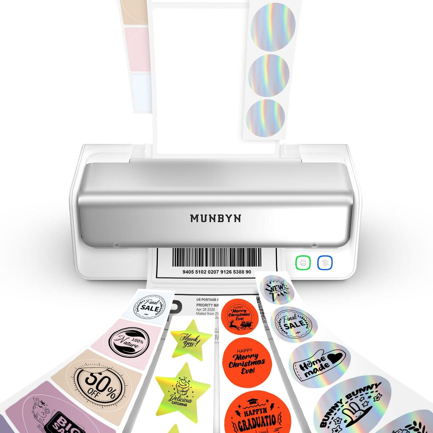 MUNBYN 405B Dual-Color Label Printer – MUNBYN