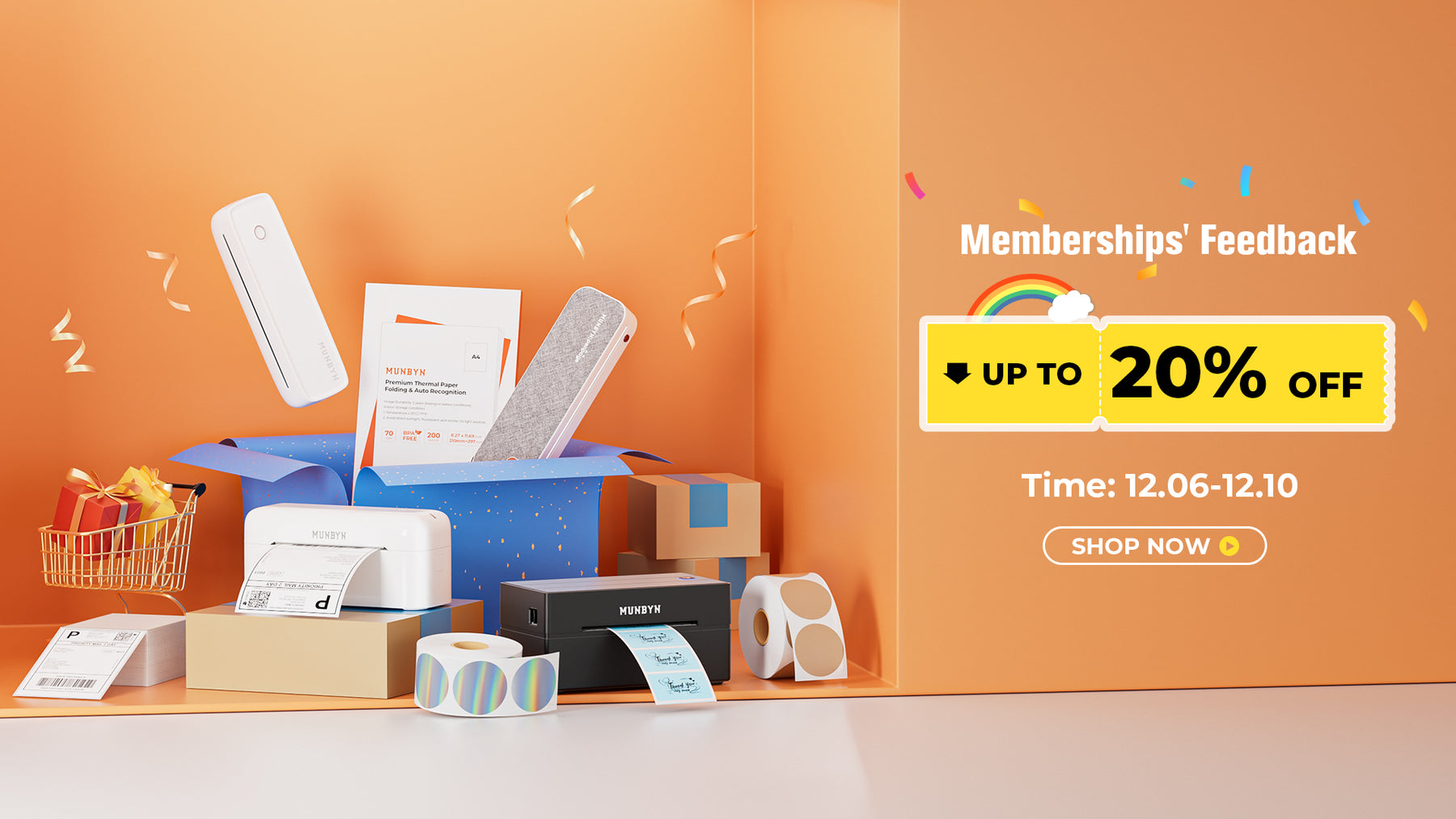 MUNBYN® Official: Thermal Label Printer and Shipping Labels