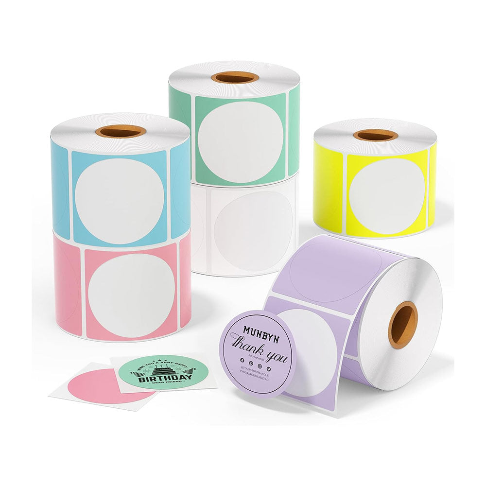 MUNBYN® Round Sticker Labels – MUNBYN