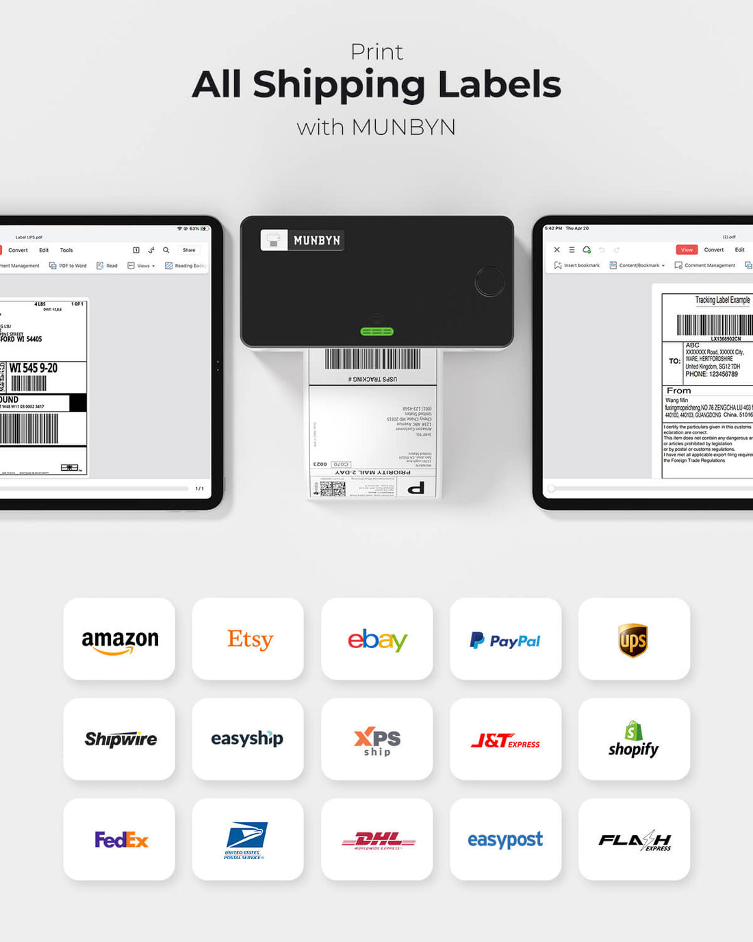 MUNBYN Airprint Thermal Printer 941AP | MUNBYN