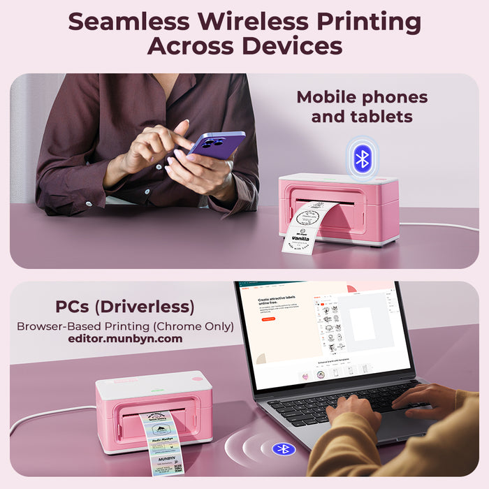 Munbyn Print APP MunTat APP Online Label Editor Drivers & User Manual