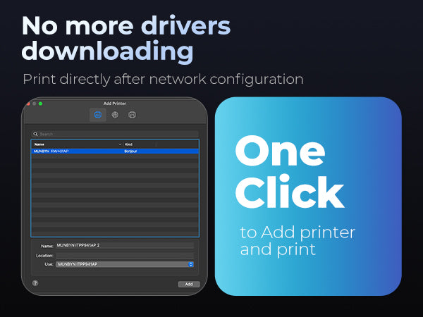 MUNBYN AirPrint Label Printer RW401AP