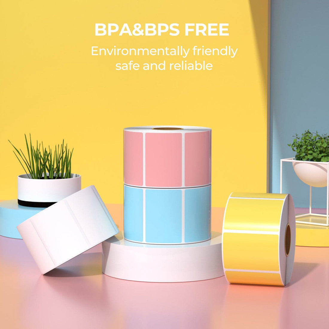 MUNBYN® Rectangle Sticker Labels